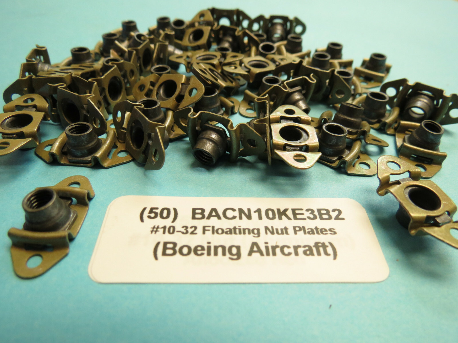 #10-32 Boeing BACN10KE3B2 Floating Anchor Nutplate Lot of 50 Aircraft ...