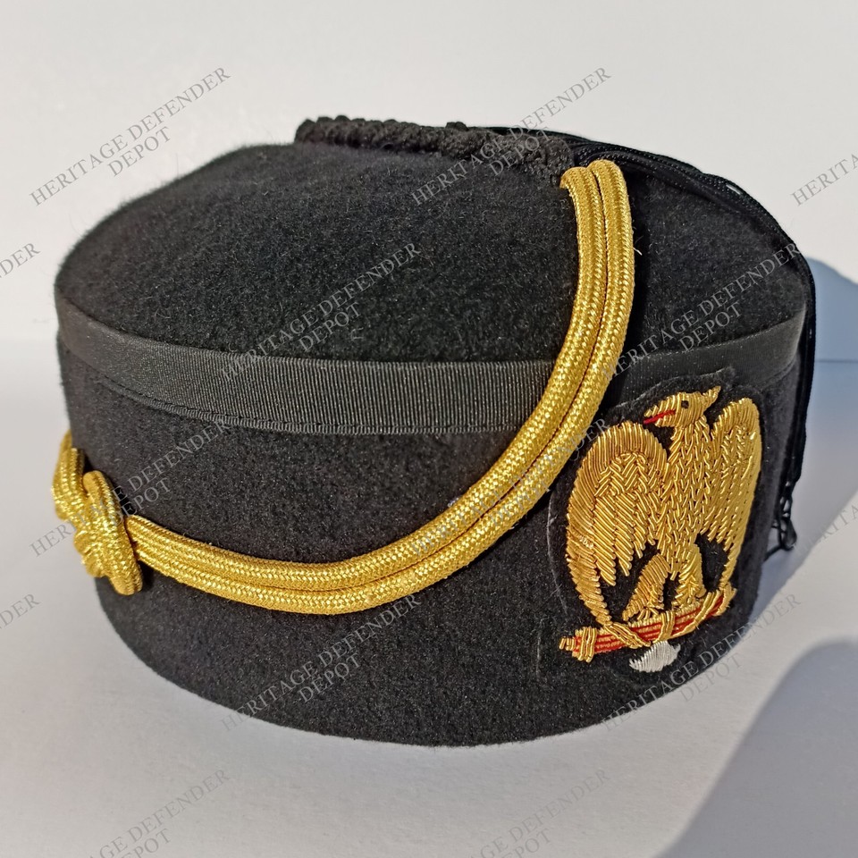 WW2 Italian Fascist High Leaders FEZ HAT Mussolini Summer Cap ...