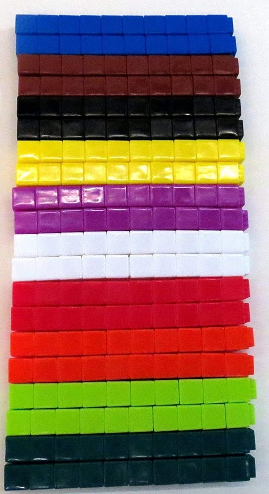 Interlocking UniLink Math Linking Cubes, Plastic Cubes, Color Sorting ...