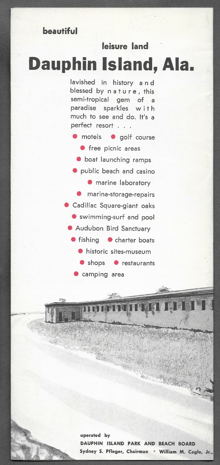 Vintage 1960s FORT GAINES Civil War Fort & Confederate Museum Alabama ...
