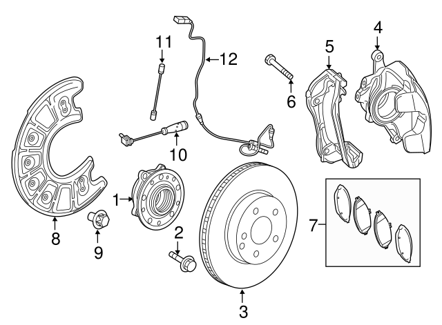 Mercedes Benz Genuine C300 C400 2015-2020 Disc Brake Pad Set Front ...