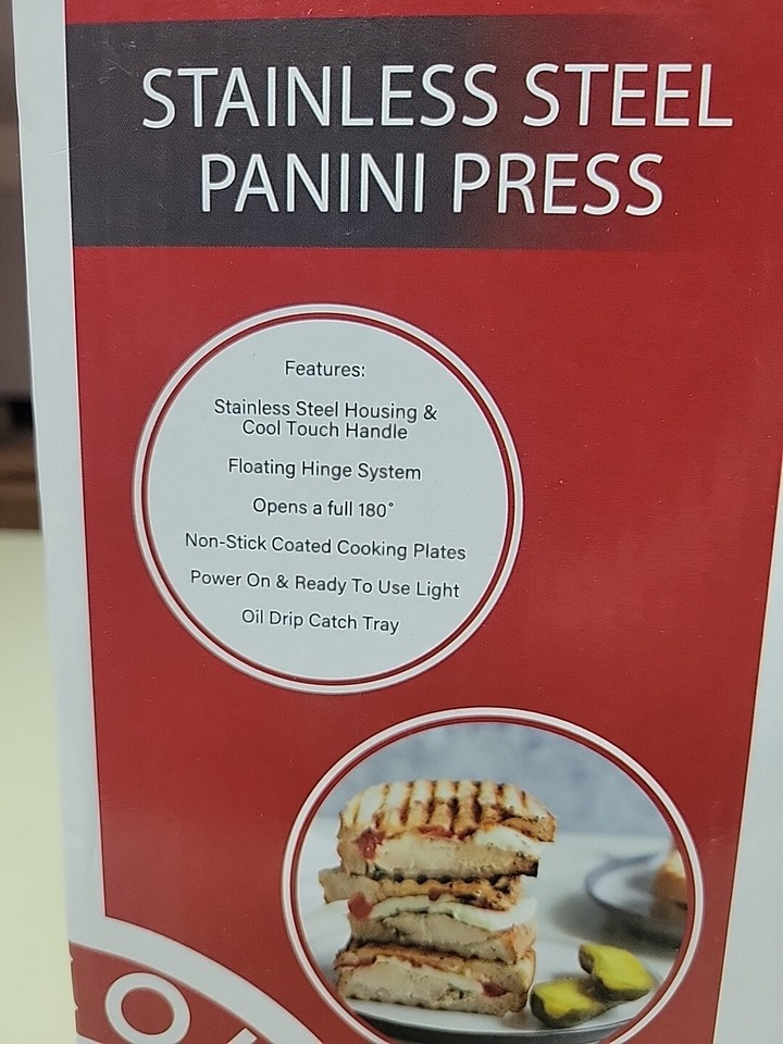 Chefs Counter. Stainless Steel Panini Press cc-991stnstl | eBay