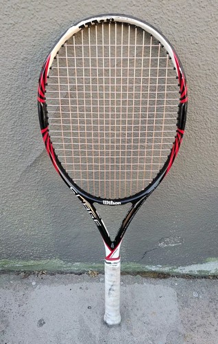 Wilson BLX Surge Tennis Racquet Headsize 100sq in Black Red Racket ...