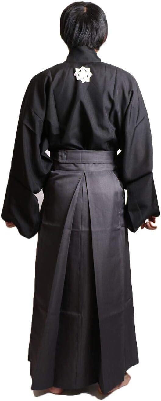 Japanese Men's Kimono Ryoma Sakamoto Samurai Bushi costume Jacket Pants ...