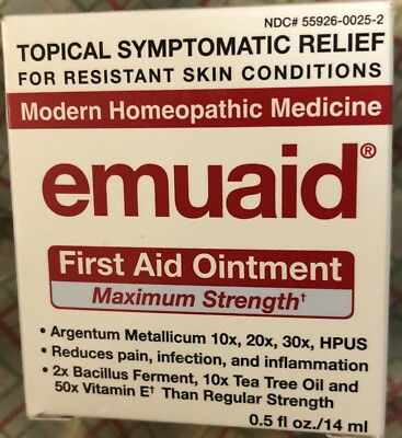 EMUAID MAX First Aid Ointment - 0.5oz. New Expires 3/2026 | eBay