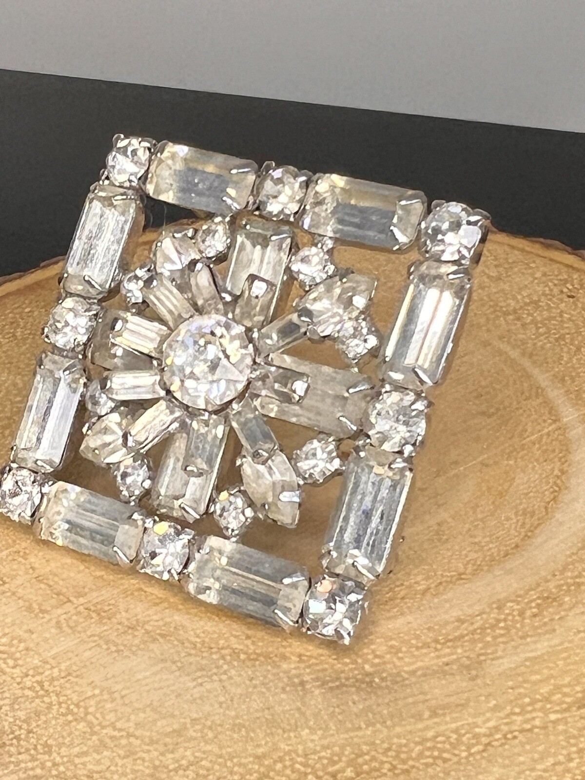 Stunning 1950's Art Deco Style Rhinestone Diamond or… - Gem