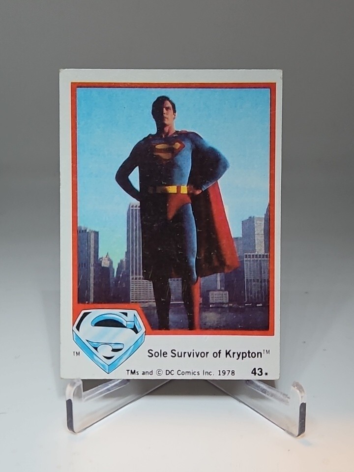 1978 Topps DC Comics Superman the Movie "Sole Survivor Of Krypton" Card ...