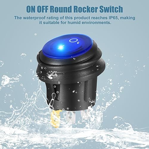 Waterproof Marine Switch Panel4 Gang Toggle Rocker Switch with 12V DC ...