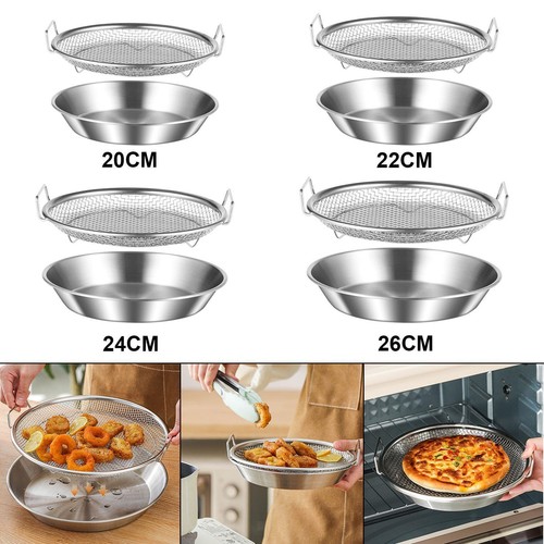 Frying Oil Filter Tray Stainless Steel Cooling Rack Barbecue Basket ...