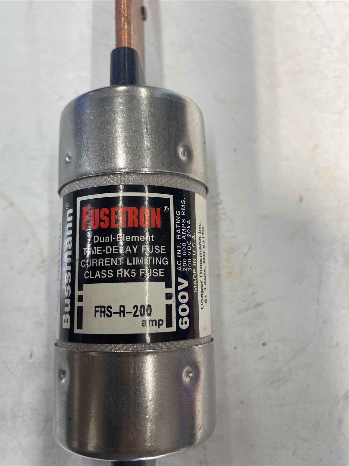ONE- Busman Fusetron FRS-R-200 A, 600V, Class RK5, New-open box | eBay