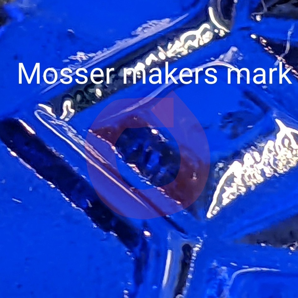 Mosser Glass Robin in Tree Cobalt Blue Child's Mug Cup After Bryce ...