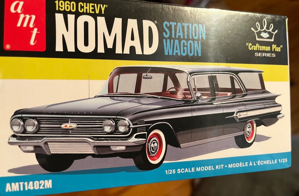 AMT 1402 1960 Chevy Nomad Station Wagon Model Car Mountain KIT 1/25 fs ...