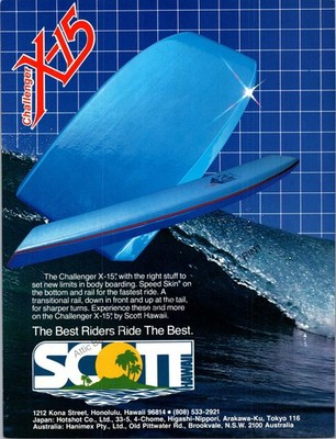 Scott Challenger x-15 Bodyboard Print Ad Ephemera Wall Art Decor | eBay