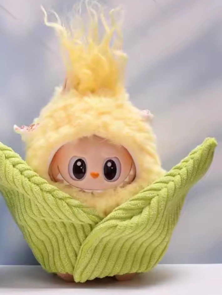 No Doll 17cm Labubu Corn Outfit Food Costume Clothes For Monsters Plush ...