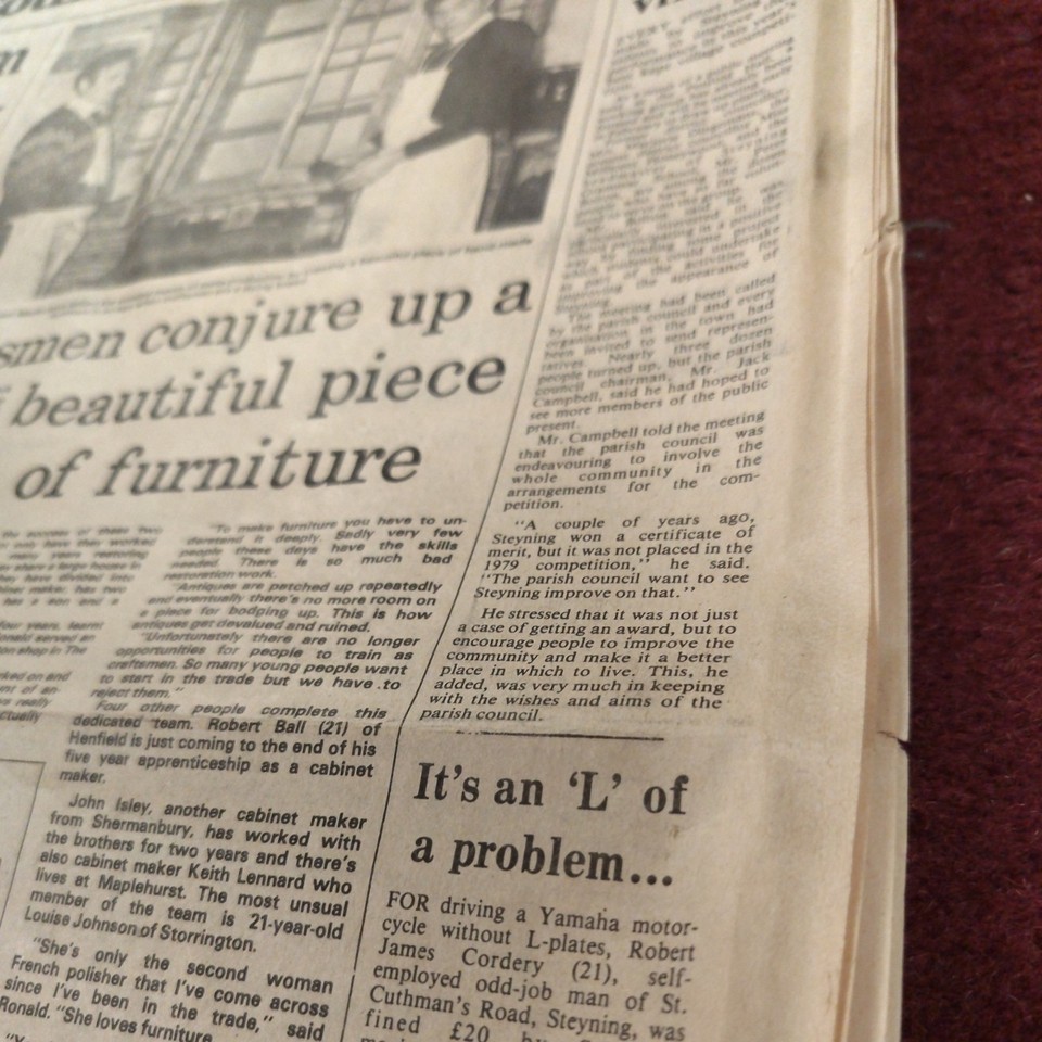 West Sussex County Times Newspaper 1 February 1980 | eBay UK