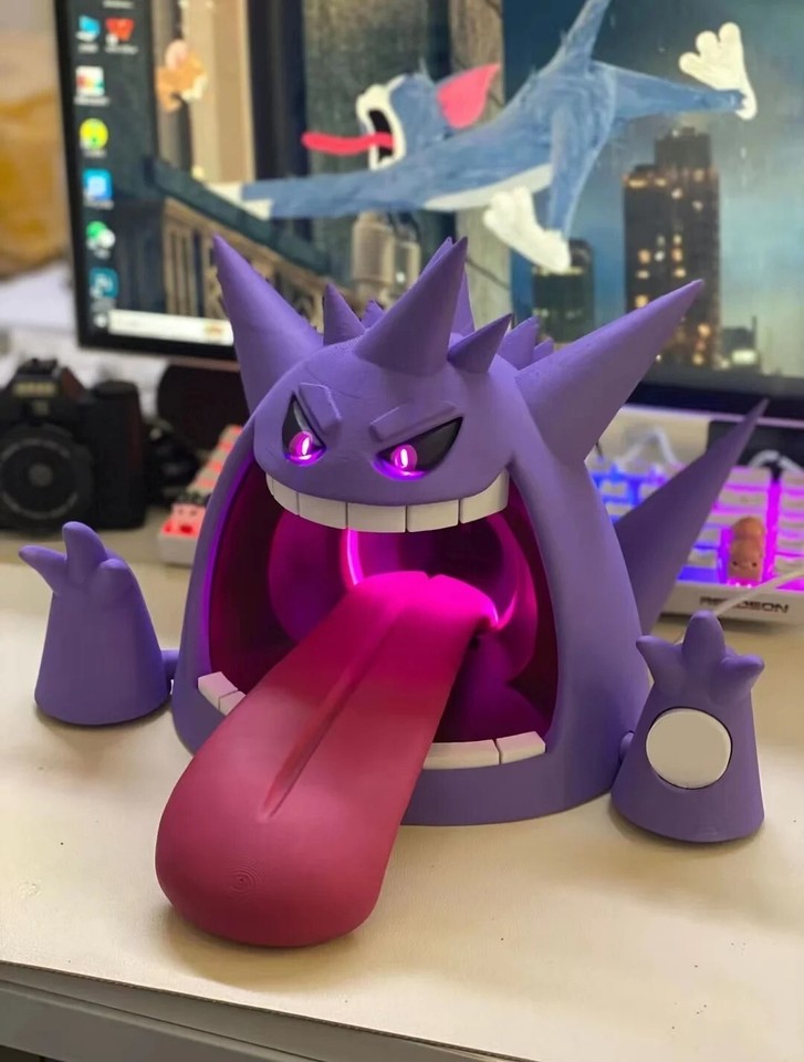 Gigantamax Gengar Mega Wireless Charger Luminous Charging iPhones Watch ...