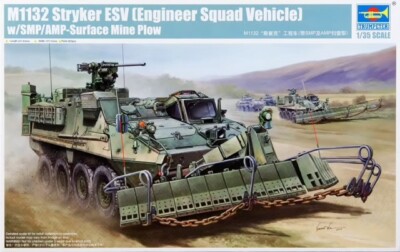 Trumpeter 1/35 M1132 Stryker ESV w/ SMP/AMP-Surface Mine Plow #01075📌 ...