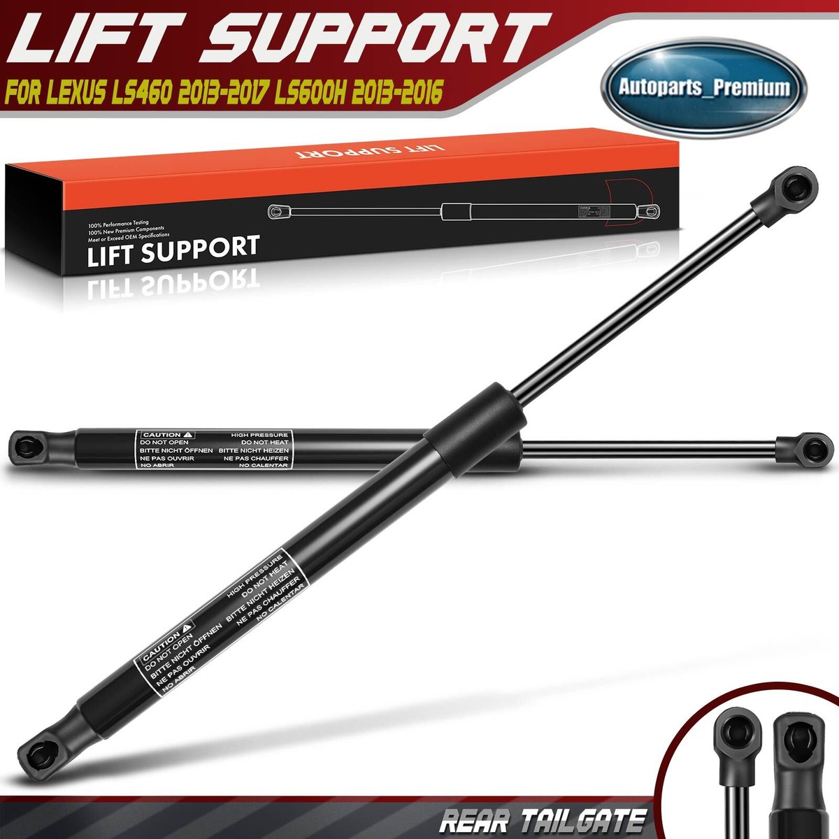 Front Hood Shocks 2PCS Front Hood Struts For Lexus ES300h/ES350 2013 ...