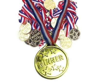 24 x Winners Gold Medals Lanyard School Sports Day Football Teacher ...