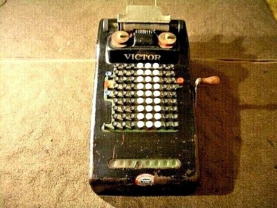 VINTAGE VICTOR MANUAL ADDING MACHINE #154828 - WORKS !!! | eBay