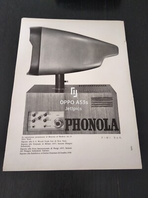 1959 PHONOLA TELEVISORE FIMI MARZIANO MODELLO 1718 AD PUBBLICITA | eBay
