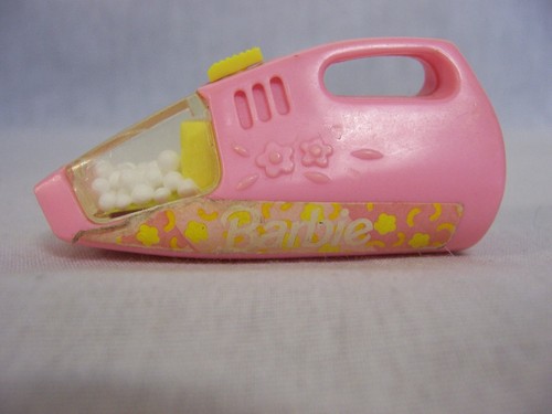 VINTAGE 1993 MATTEL BARBIE HANDHELD VACUUM DUSTBUSTER, WIND UP, PINK ...