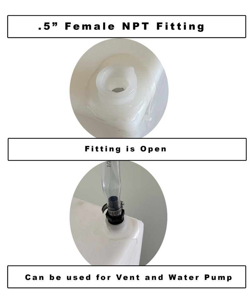 T-2300-CAC 23 Gallon Fresh Water Holding Tank & CAC 12 volt Water Pump ...