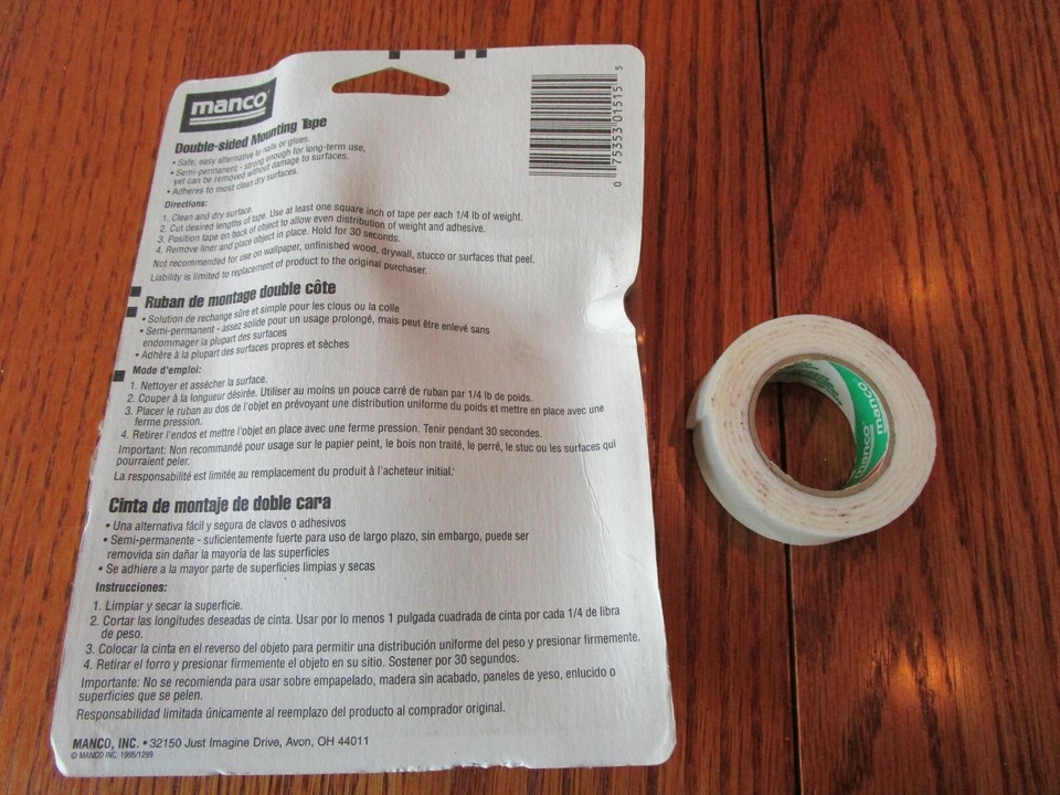 Manco Double-Sided Mounting Tape (1 1/4" rolls) | eBay