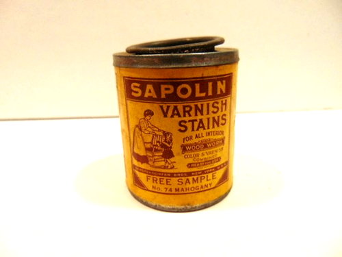 vintage, empty Sapolin Varnish Stains mahogany "Free Sample" tin | eBay