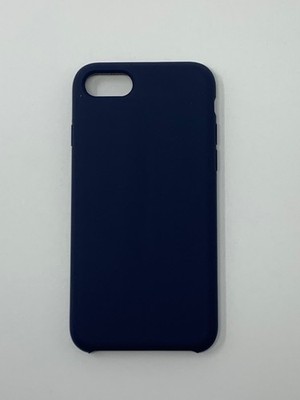 For iPhone 7/8 Phone Case Midnight Blue Silicone Shockproof Soft Liquid ...