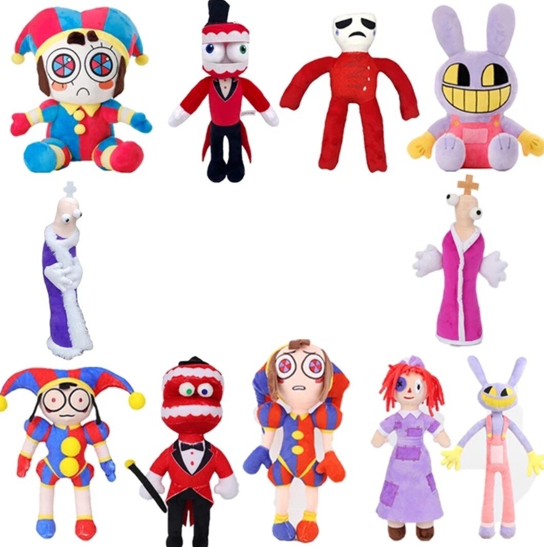 The Amazing Digital Circus Plush Dolls Jax Pomni Ragatha Gangle xmas ...