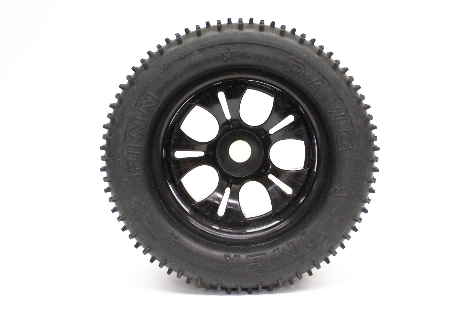 IMEX 3.2" Pinn Dawg Tires (Soft) & Falcon Black Rims (1 Pair) 17/14mm ...