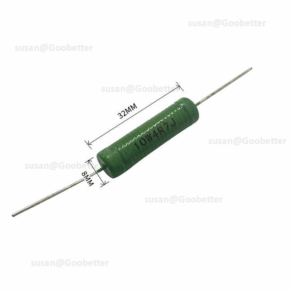 10W Wirewound Resistors Axial Leaded 5% J 0.05 to 47K ohm Resistor ...