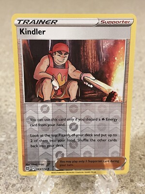 Pokemon TCG Brilliant Stars Reverse Holo Trainer Kindler 143/172 NM/M ...