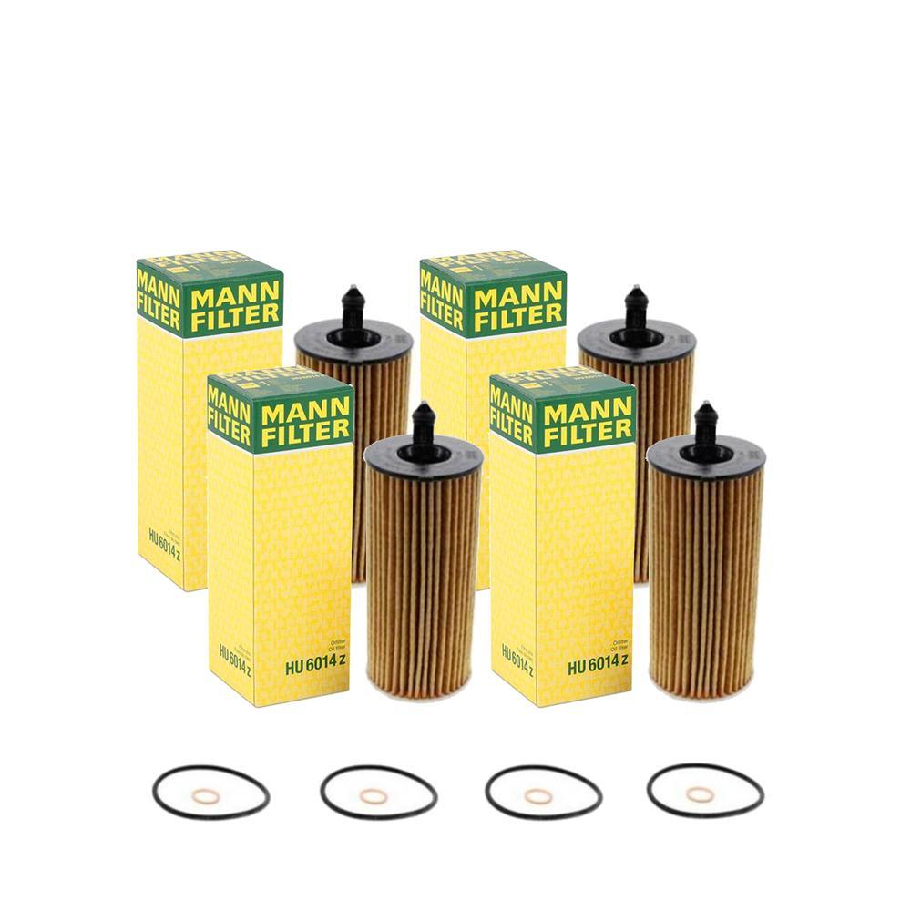 Mann Set of 4 Oil Filter Kits HU60141Z for BMW F22 F23 F30 F31 F32 F33 ...