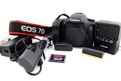 Mint Canon EOS 7D Body Only 18.0 MP DSLR Camera w/ Accesories | eBay