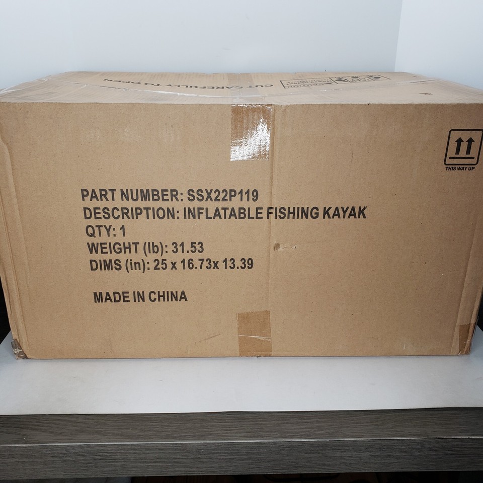 Snap On Tools Inflatable Blow Up Kayak Fishing Kayak w/ Carrying Case ...