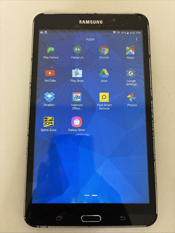 Samsung Galaxy Tab 4 SM-T237P 16GB, Wi-Fi + 4G (Sprint), 8in - Black | eBay