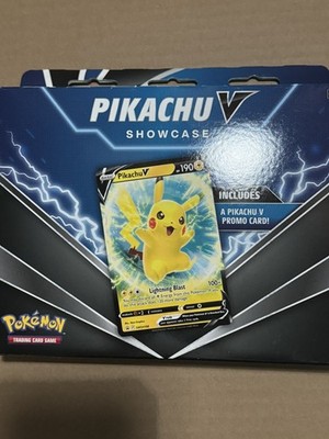 POKEMON TCG• PIKACHU V SHOWCASE• 3 BOOSTER PACKS & 1 PIKACHU V FoIl ...