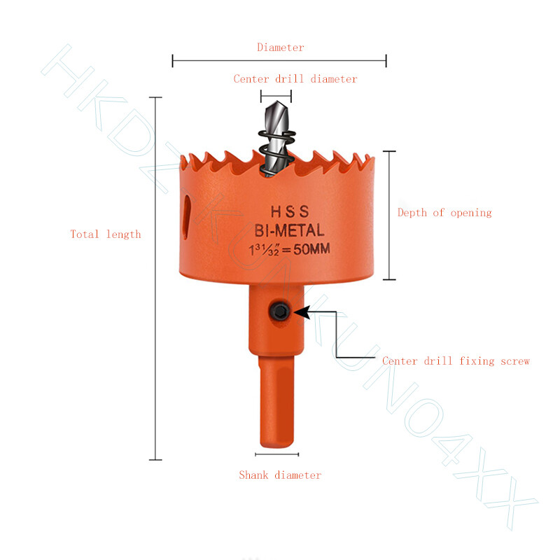Metal Hole Saw Drill Bit 16mm-250mm Hole Saw For Aluminum, Iron,Wood ...