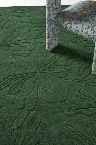 Hand Tufted New Branded Modern Solid Wool Viscaoe Green Area Rug | eBay