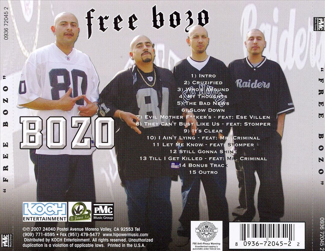 BOZO FREE BOZO NEW CD 809367204522| eBay