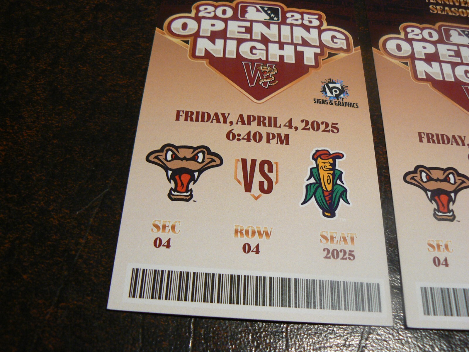 2025 Opening Day 3 Tickets Wisconsin Timber Rattlers MiLB Baseball ...