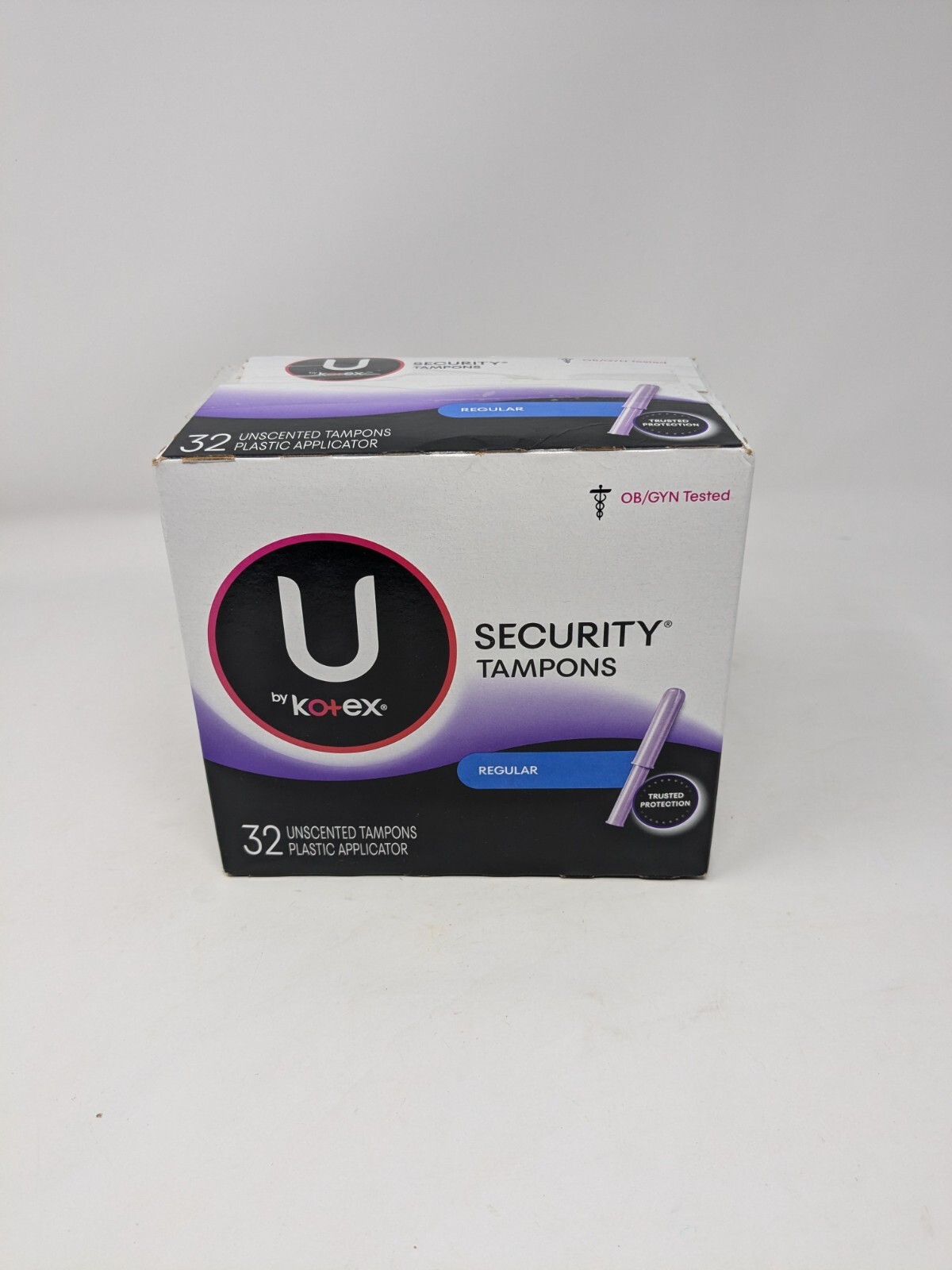 U by Kotex Security Tampons- Regular-32 count Unscented Plastic Applicator