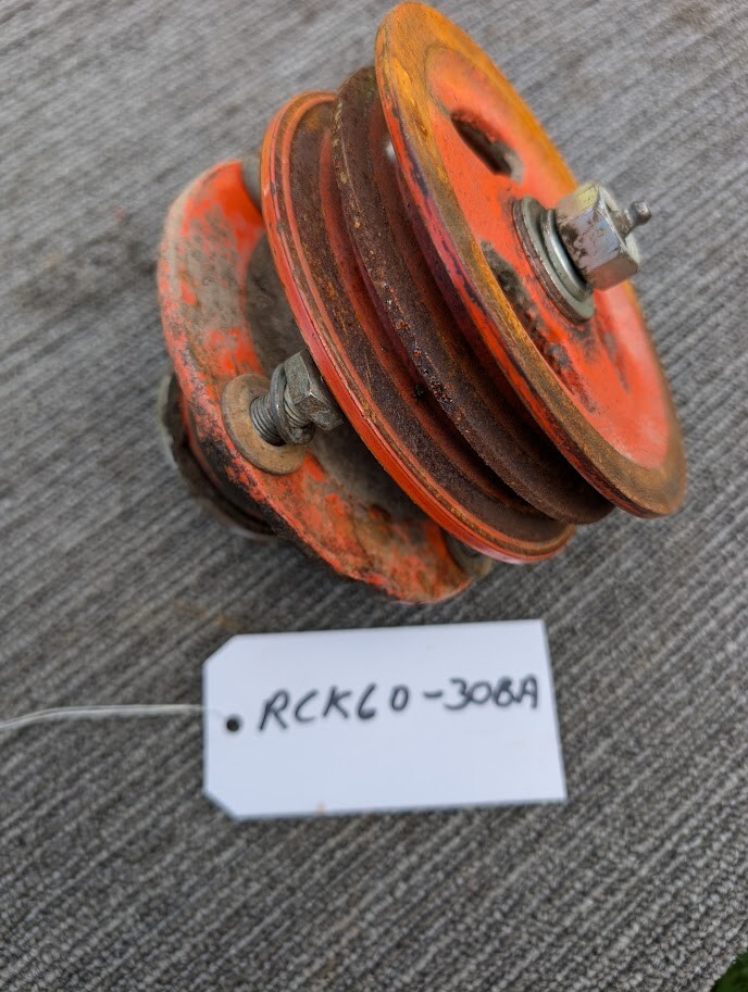 Kubota RCK60 Blade Spindle Assembly-Spindle Shaft, Pulley, Bearings ...