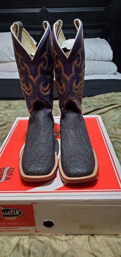 Men's Justin exotic Boots Size 8.5 New In Box | eBay