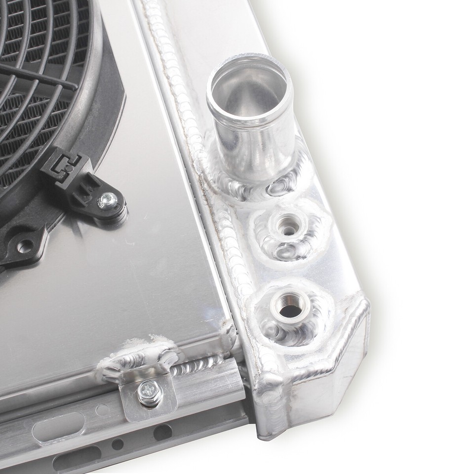 FOR 82-92 CHEVY CAMARO/FIREBIRD V8 3-ROW ALUMINUM RADIATOR SHROUD + 2 ...