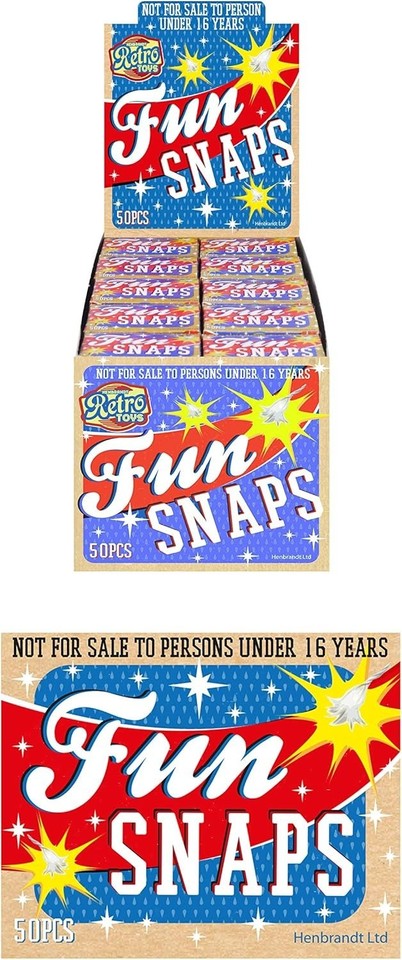 HENBRANDT 500 Fun Snaps Party Bangers Bang Snaps Bonfire Night Guy ...