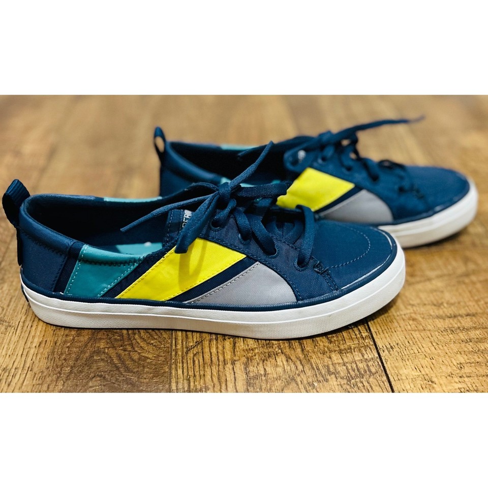 Sperry BIONIC Women's Sneakers Blue Yellow Casual Shoes STS85098 | eBay