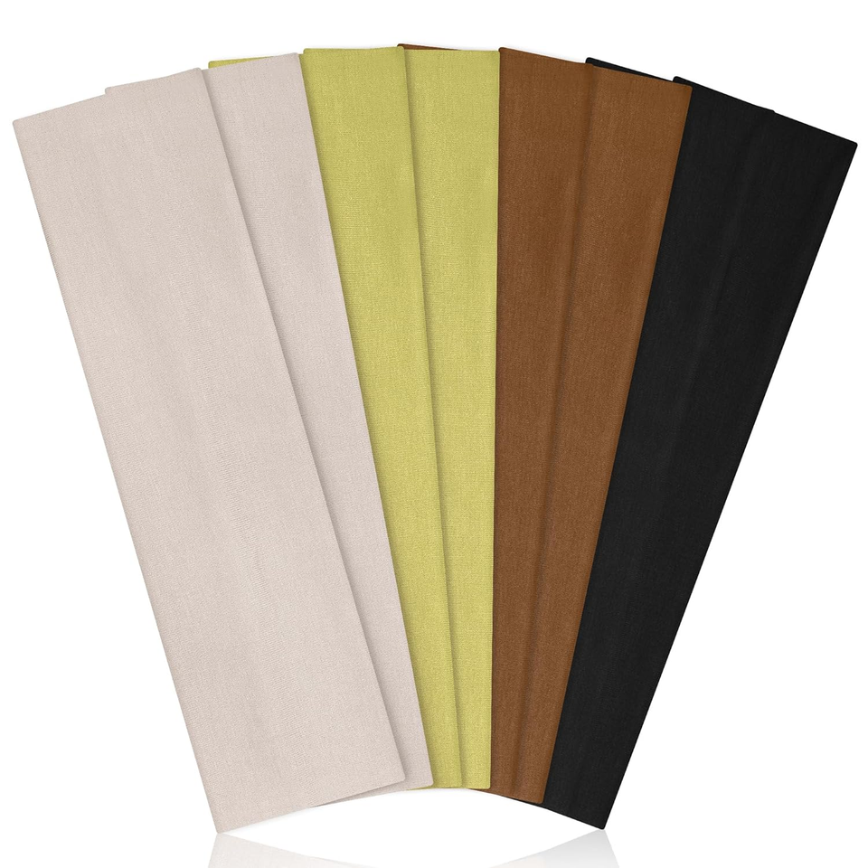 Headbands for Women, 8Pcs Stretchy Non Slip Soft Cotton Cloth Hair ...